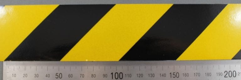 3M Yellow/Black Class 2 Reflective Tape – RIGHT