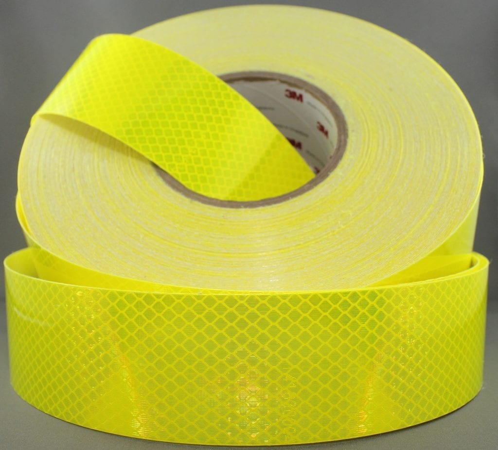 3M Fluoro Yellow Green (4083) Diamond Grade Class 1 Reflective..