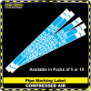 Pipe Marking Label - Compressed Air - Mine Signs