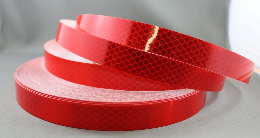 3M Red (4092) Diamond Grade Class 1 Reflective Tape Mine Signs