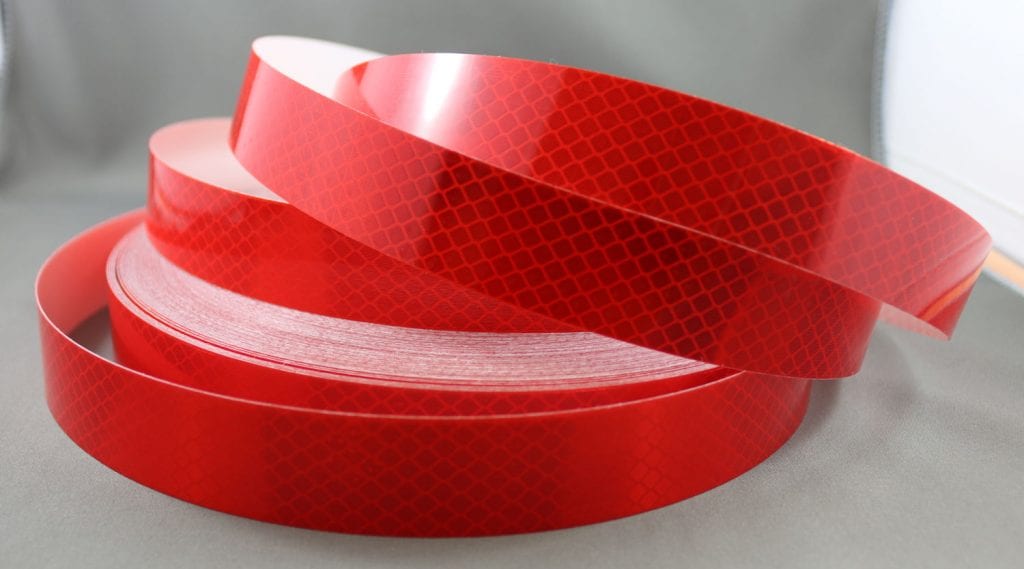 3M Red (4092) Diamond Grade Class 1 Reflective Tape Mine Signs