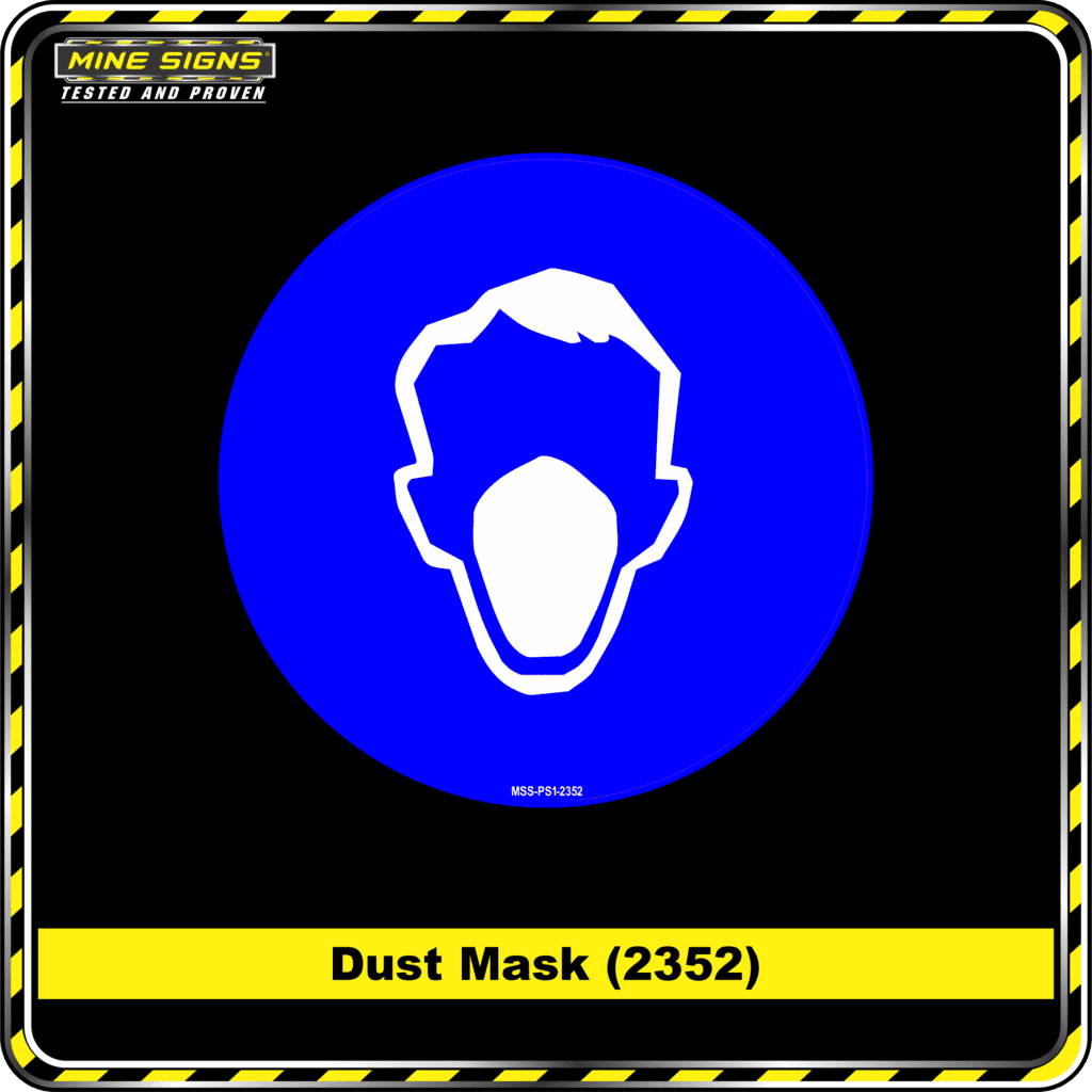 Dust Mask (Pictogram 2352) - Mine Signs