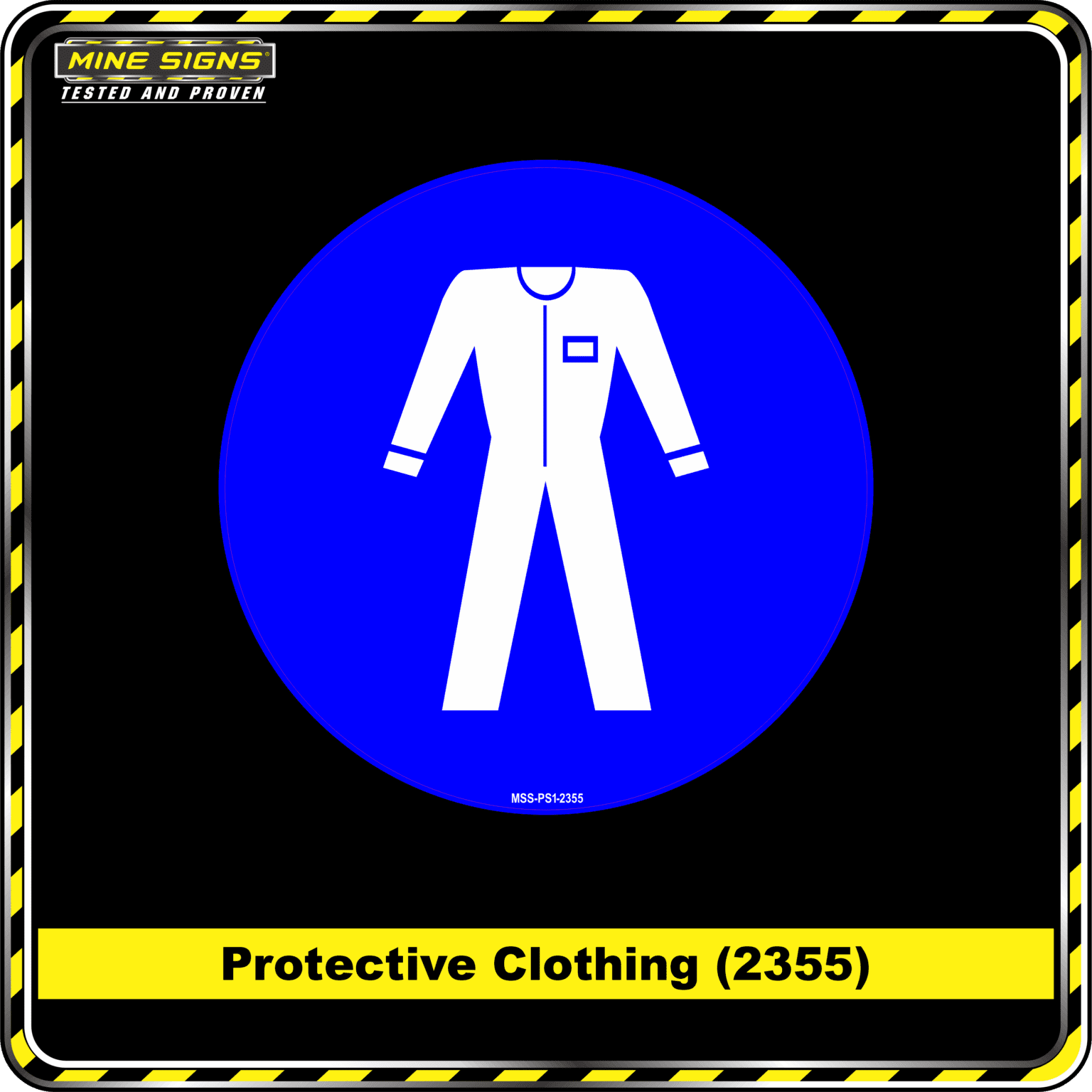 Protective Clothing (Pictogram 2355) - Mine Signs