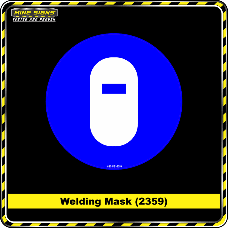 Welding Mask (Pictogram 2359) - Mine Signs