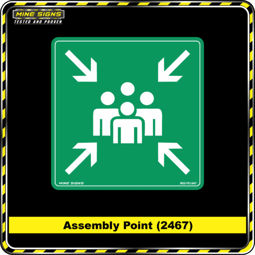 Assembly Point (Pictogram 2467) - Mine Signs