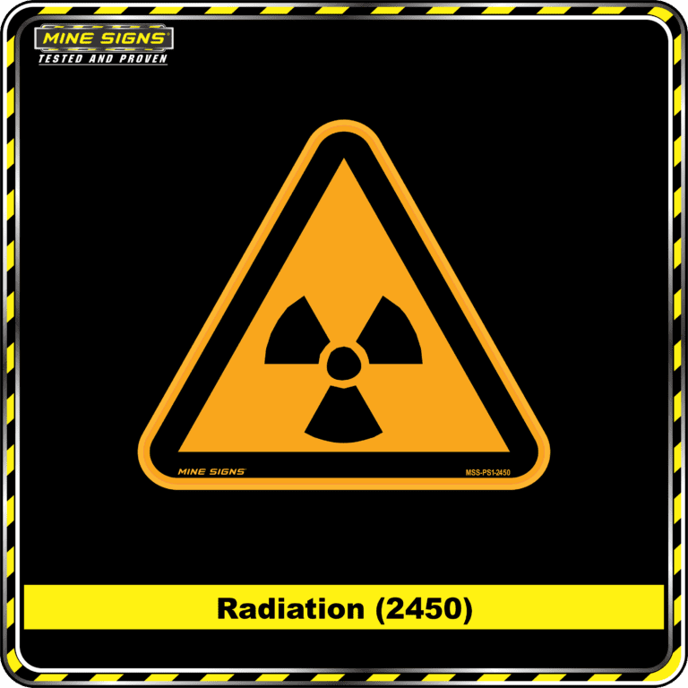 Radiation (Pictogram 2450) - Mine Signs