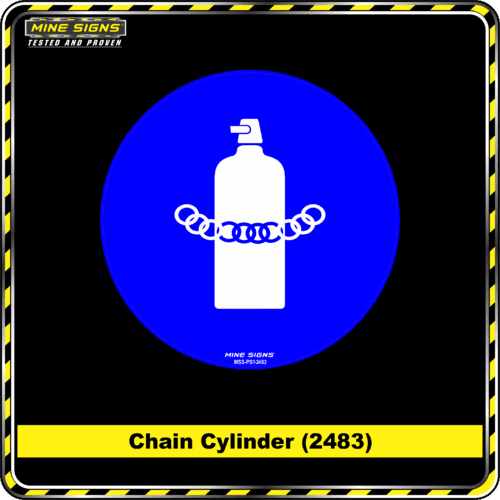 Chain Cylinder (Pictogram 2483) - Mine Signs