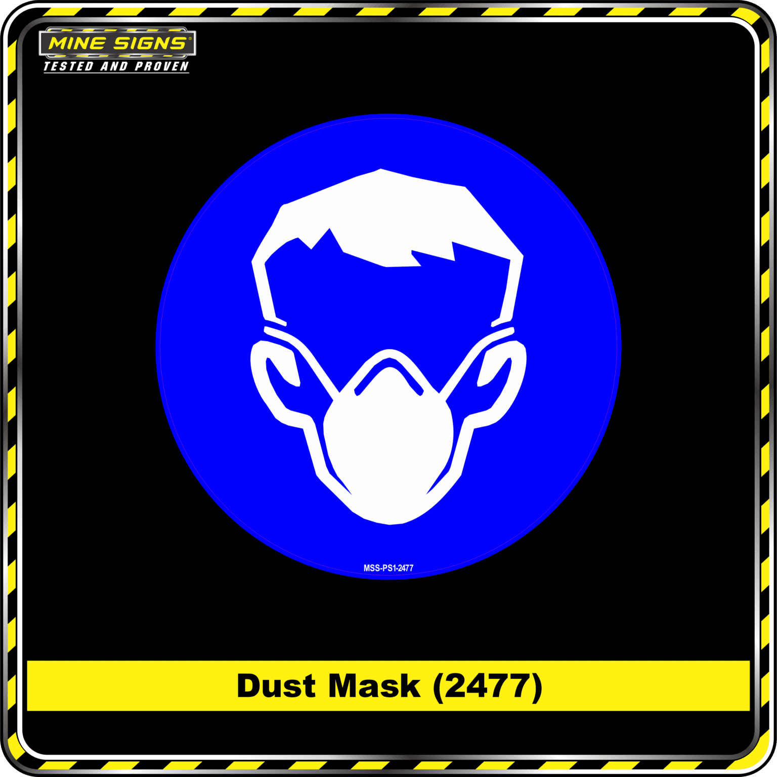 Dust Mask (Pictogram 2477) - Mine Signs