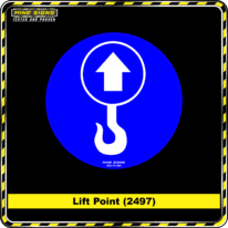 Lift Point (Pictogram 2497) - Mine Signs